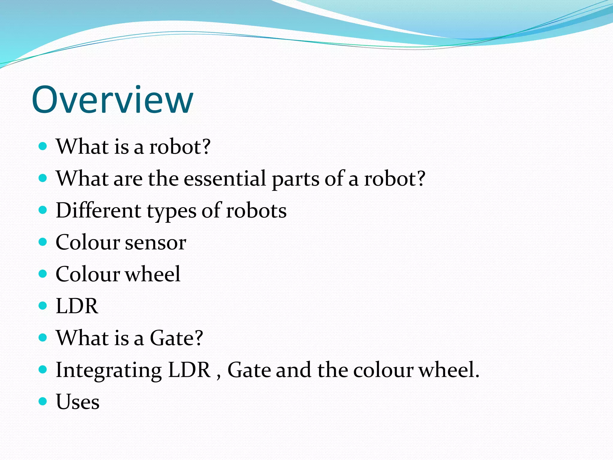 Robotics-Colour sensor | PPTX