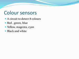 Robotics-Colour sensor | PPTX