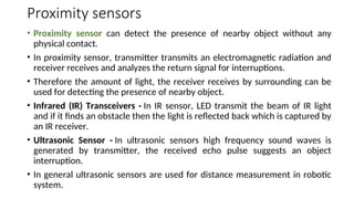 Robotics - Sensors and the work cell design | PPT