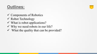 Robotics as Embedded systems | PPTX
