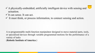 Robotics as Embedded systems | PPTX