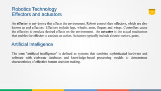 Robotics as Embedded systems | PPTX
