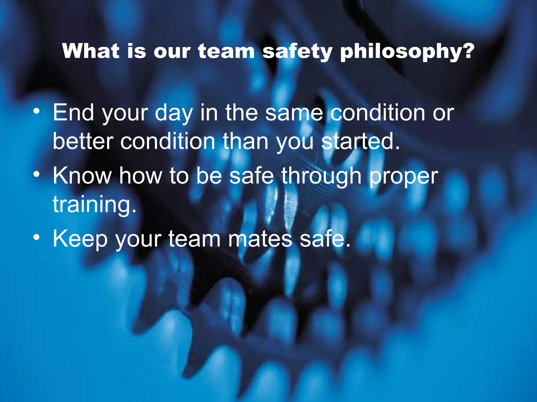 Robotics Team Safety | PPT