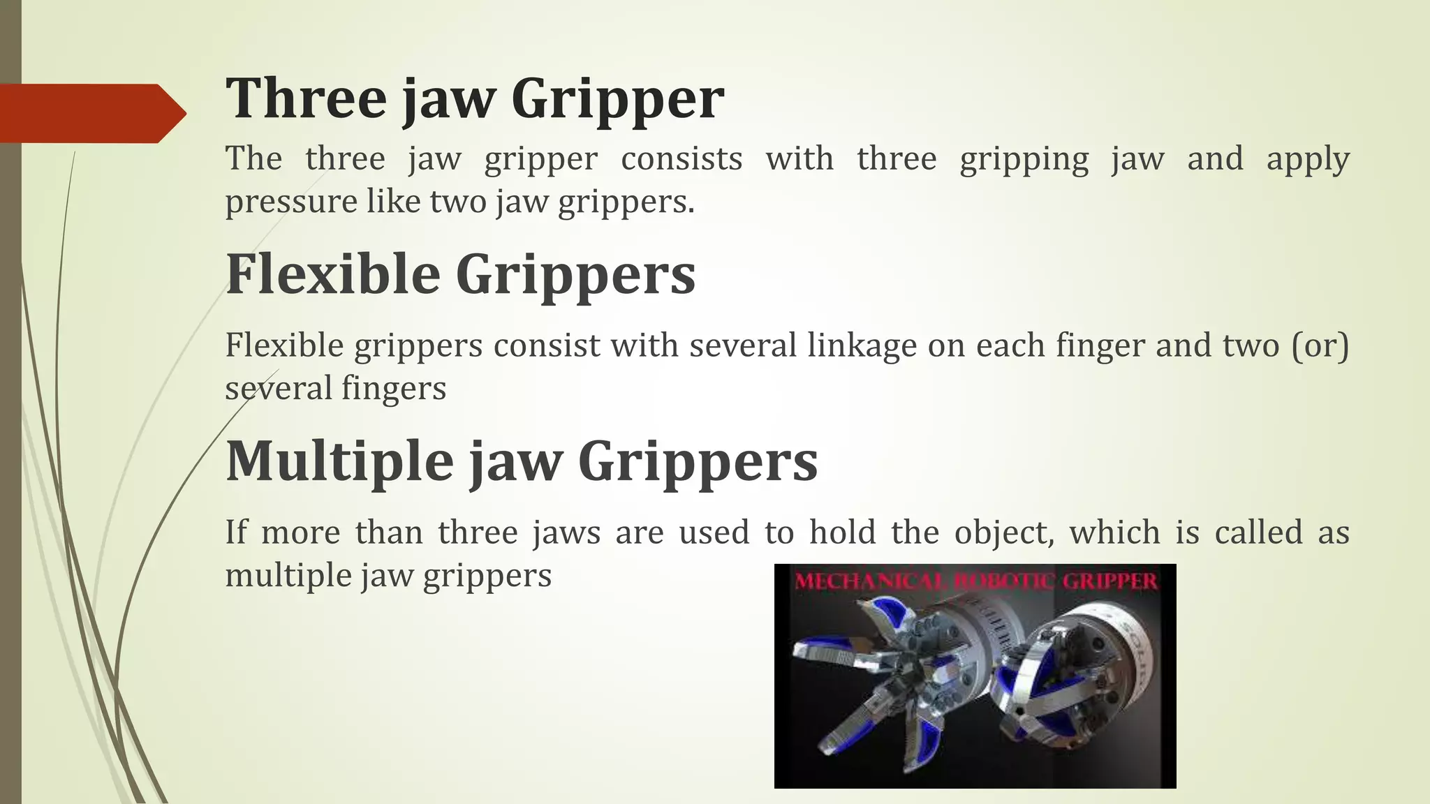 Robotics - unit-2 - end effector | PPTX | Robotics | Technology & Computing