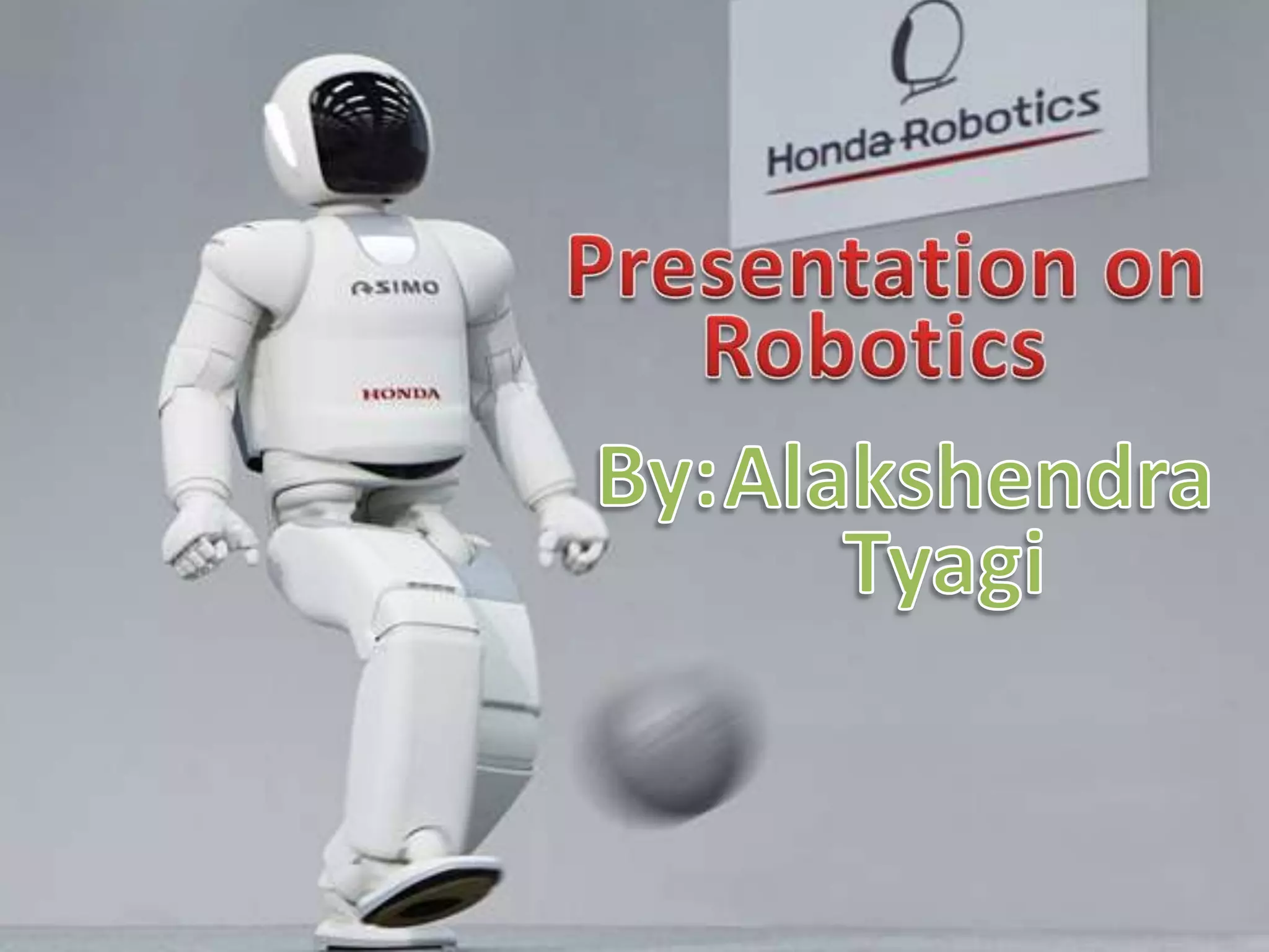 Presentation on robotics | PPTX