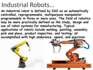 Robotics and Technology | PPTX