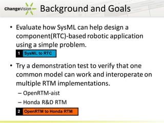 Using SysML in a RTC-based Robotics Application : a case study with a demo | PDF | Robotics ...
