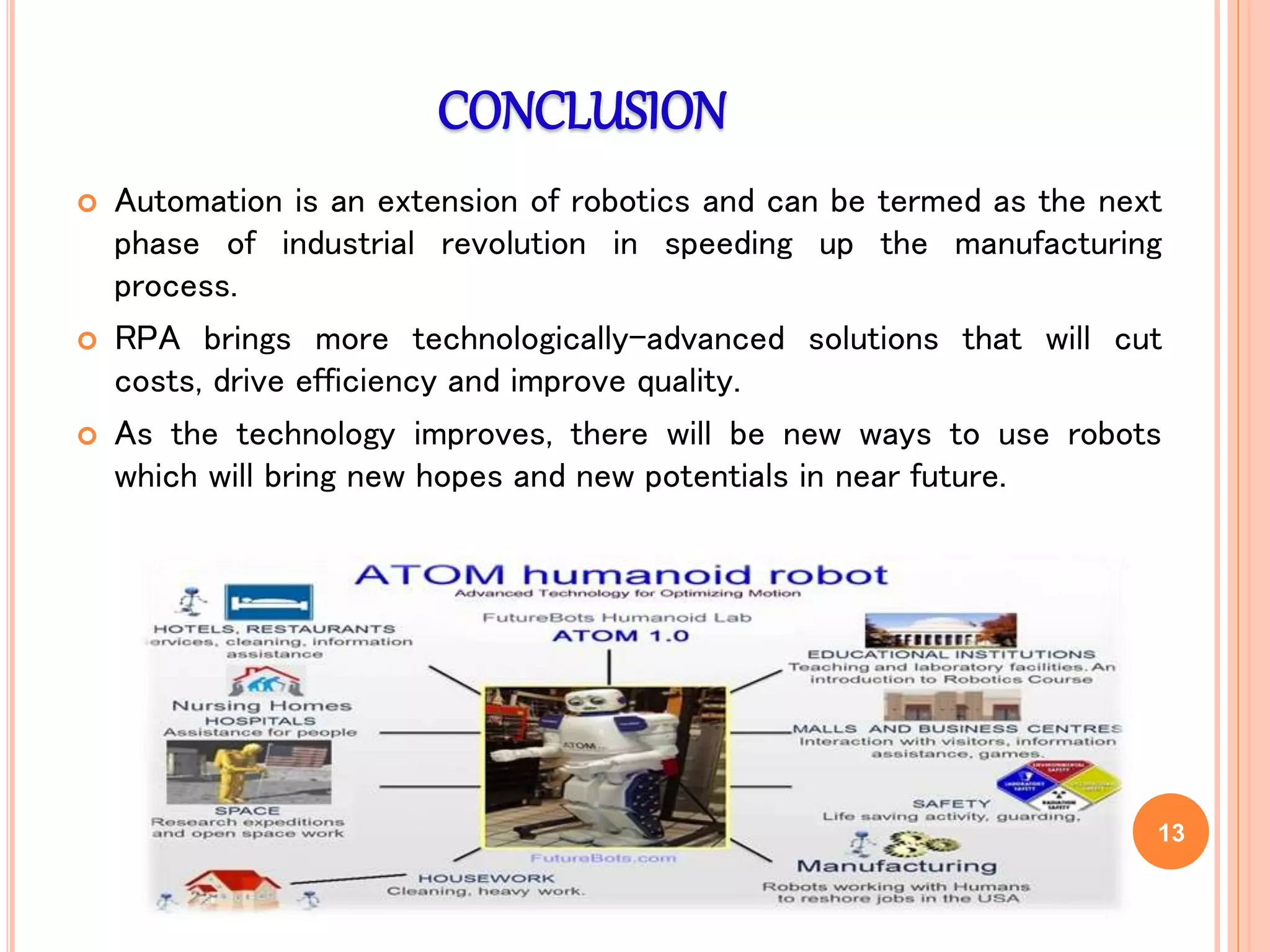 Robotics and automationppt | PPTX