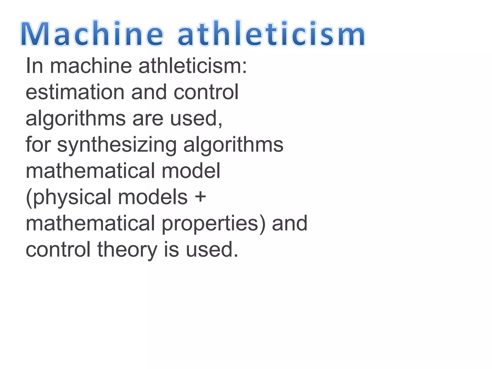 Robotics and control theory | PPTX