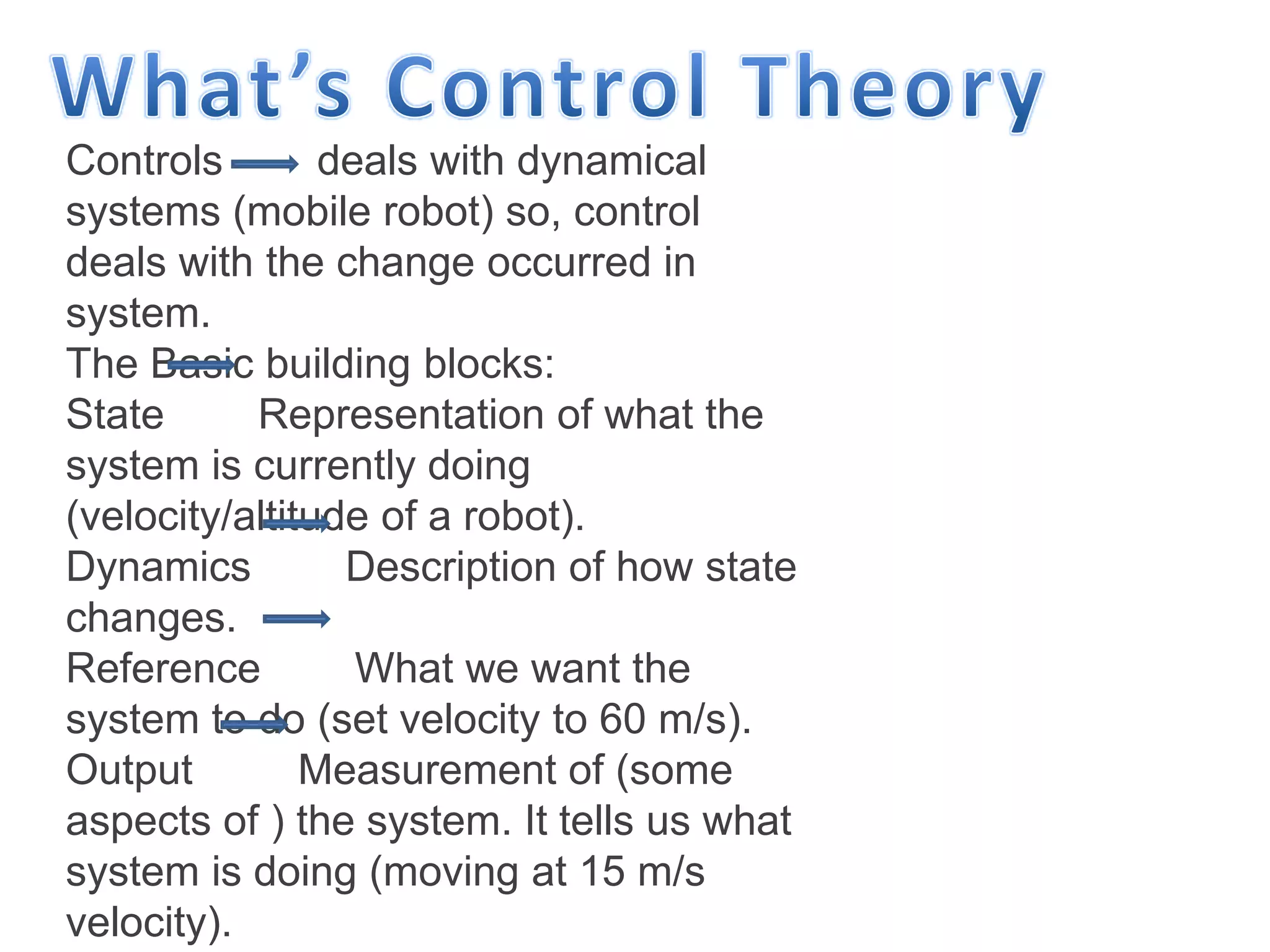 Robotics and control theory | PPTX