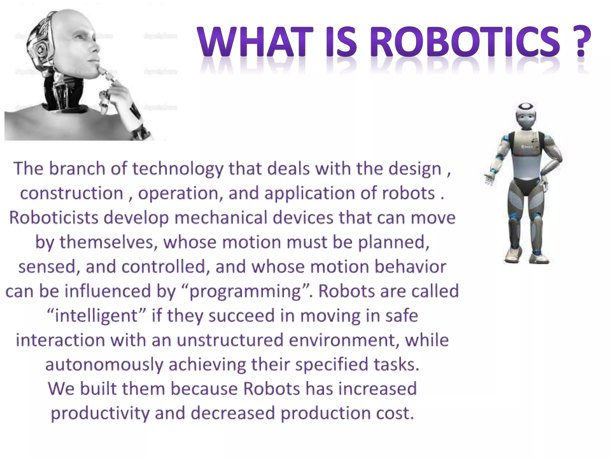 Robotics And Control Theory Pptx Robotics Technology And Computing