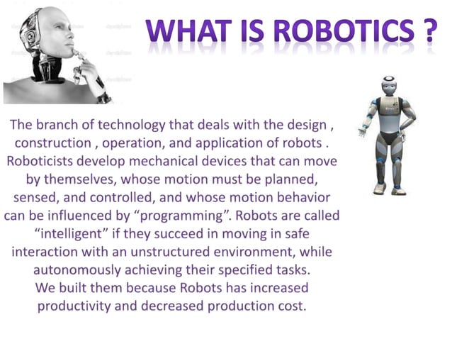 Robotics and control theory | PPTX | Robotics | Technology & Computing