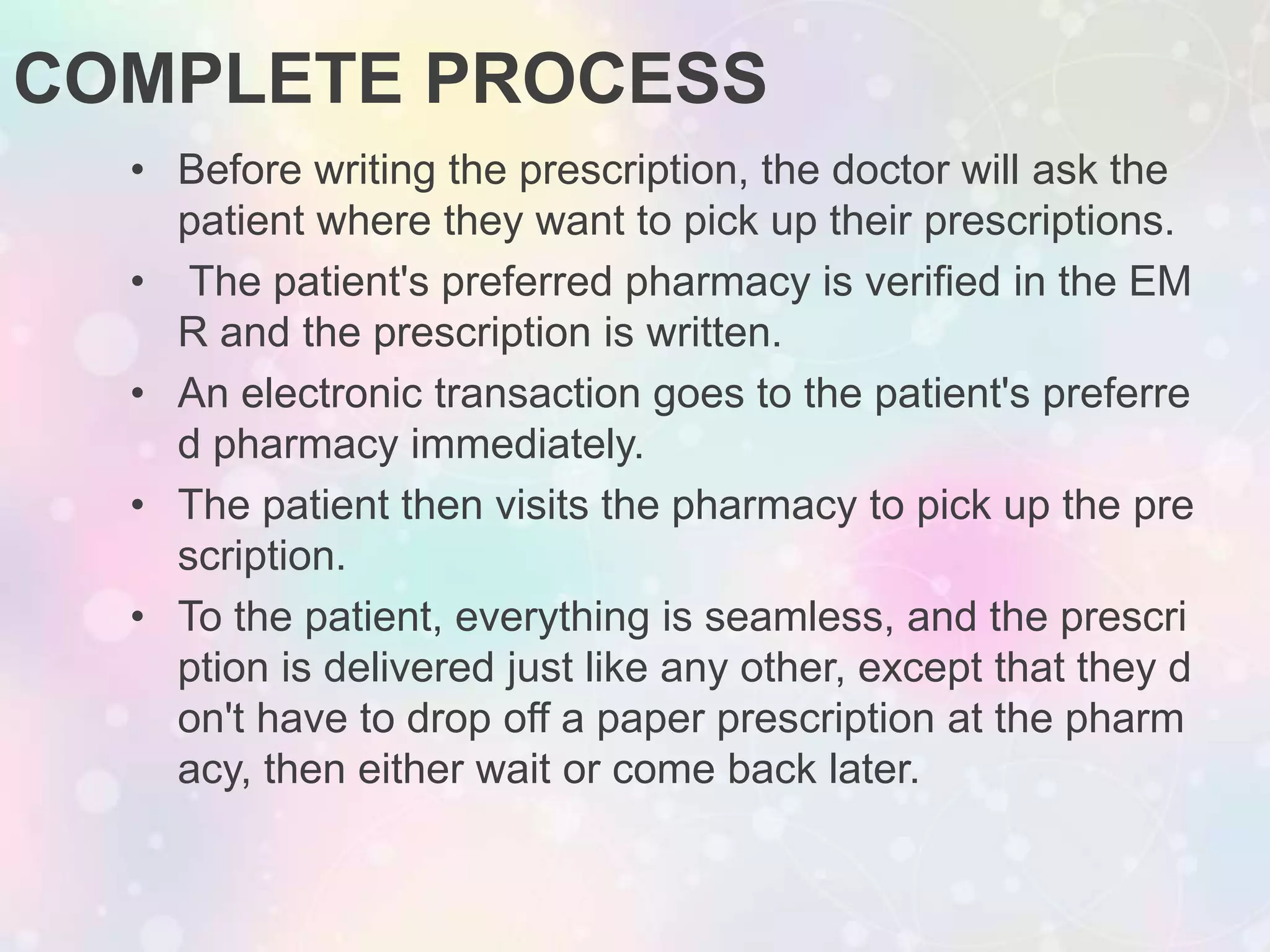 E-prescribing (electronic medical prescribing) | PPTX