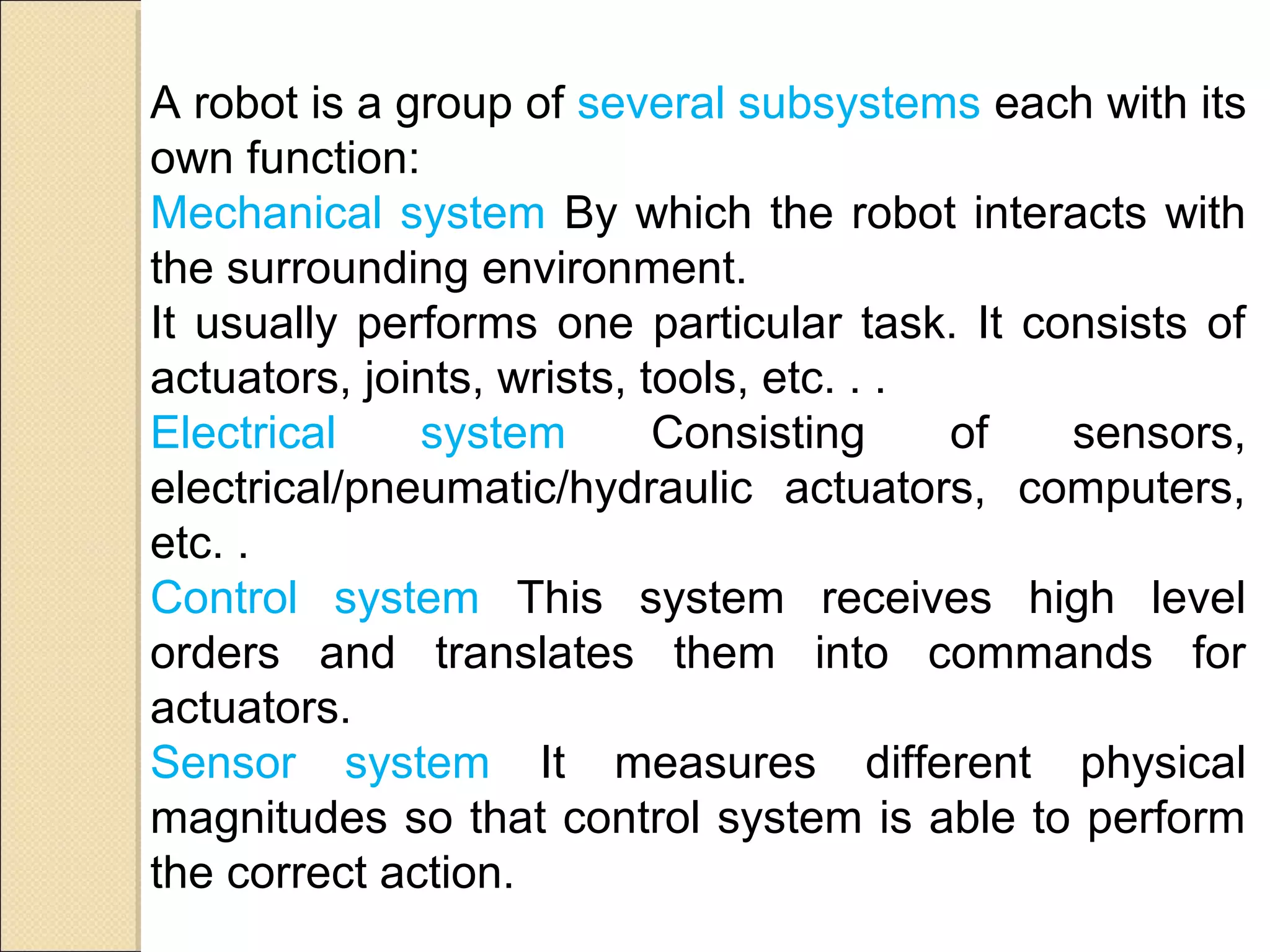 Robotics and machine vision system | PPT