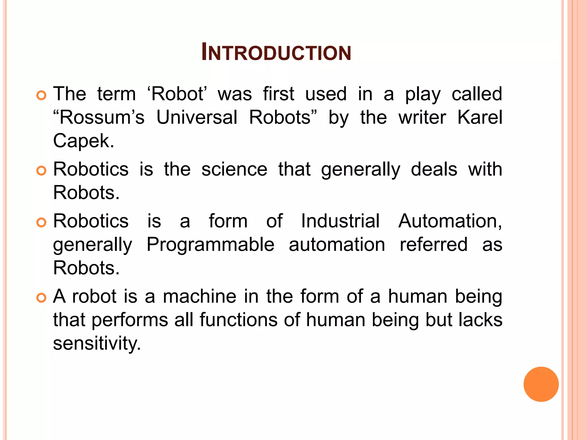 Robotics and motion control | PPTX