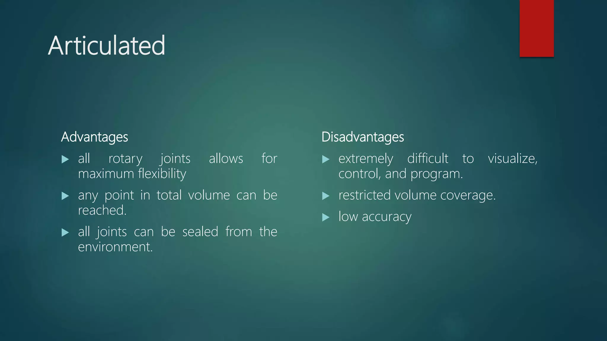 Robotics arm configurations | PPTX