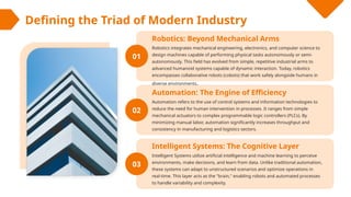 Robotics, Automation, and Intelligent Systems: Evolution, Technologies ...