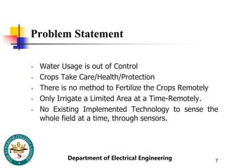 Robotics based irrigation system | PPTX
