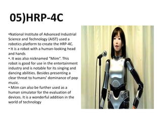 Types and Evolution of Robots in Human life day by day | PPT