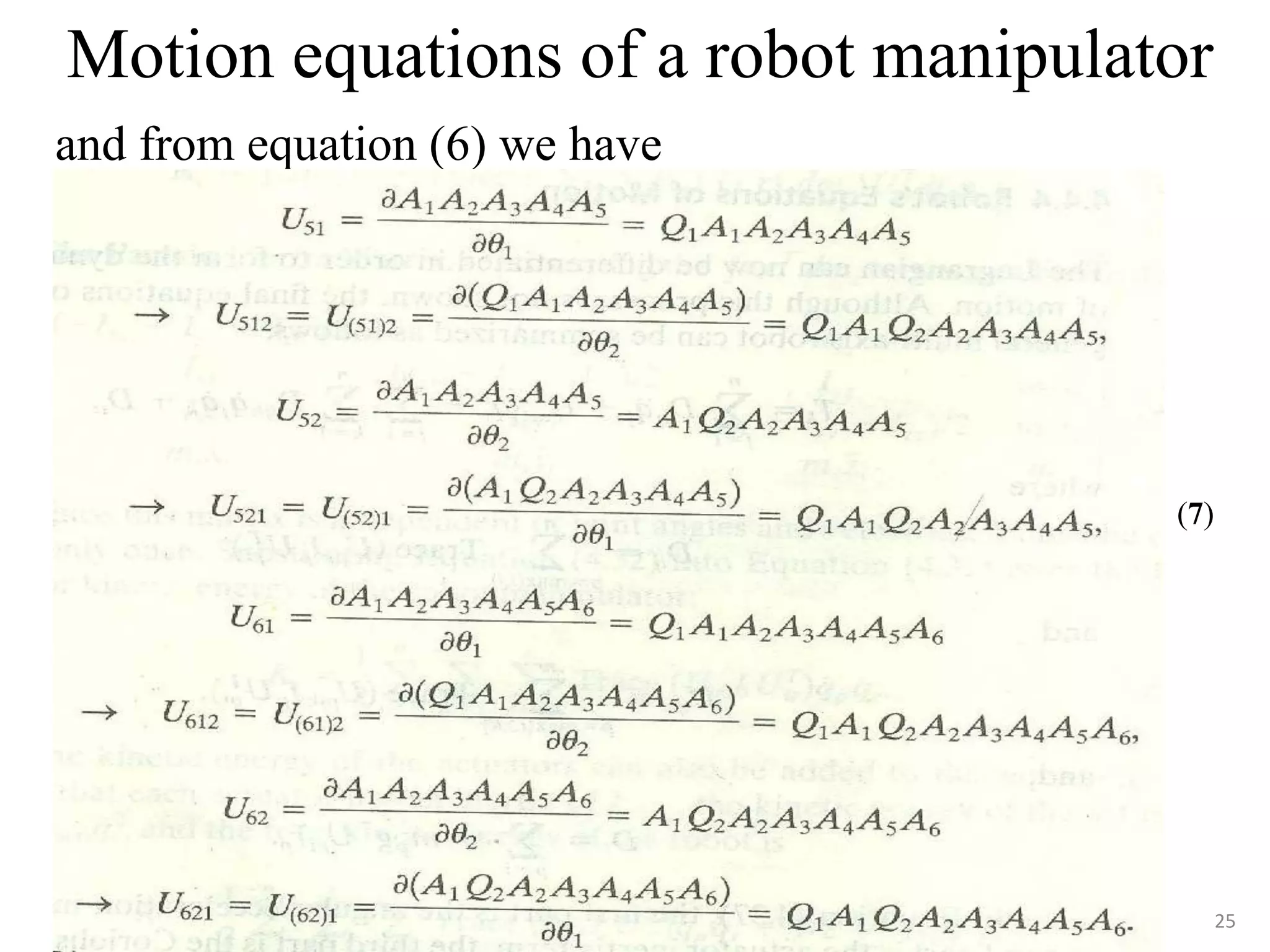 Robotics ch 4 robot dynamics | PPTX