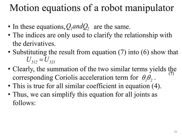 Robotics ch 4 robot dynamics | PPTX