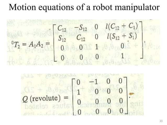 Robotics ch 4 robot dynamics | PPTX