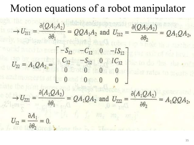 Robotics ch 4 robot dynamics | PPTX
