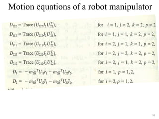 Robotics ch 4 robot dynamics | PPTX