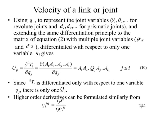 Robotics ch 4 robot dynamics | PPTX