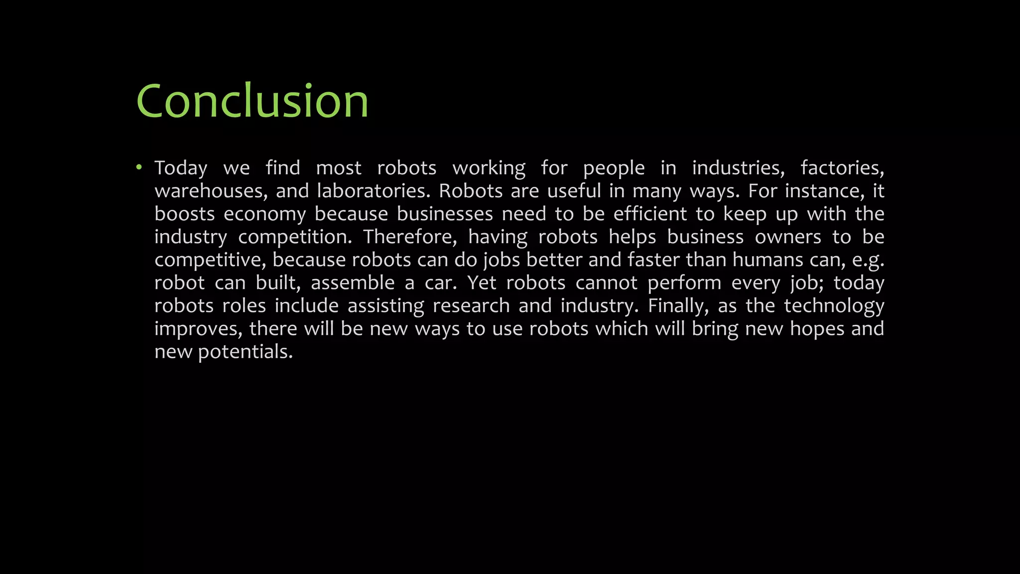 Robotic Science | PPTX