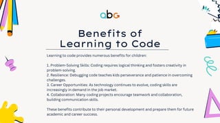 Robotics & Coding: Unlocking Innovation and Future Technology | PPT