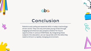 Robotics & Coding: Unlocking Innovation and Future Technology | PPT