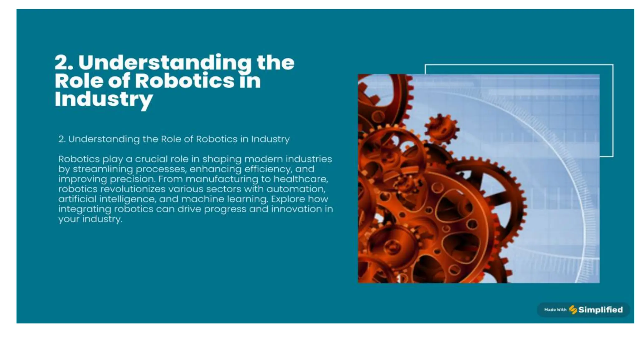 robotics & da presentation to be delivered for basic beginners | PPT