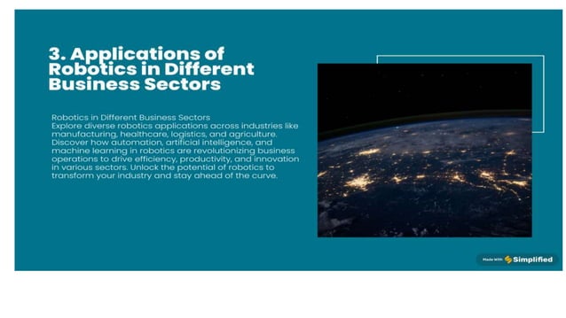 robotics & da presentation to be delivered for basic beginners | PPTX