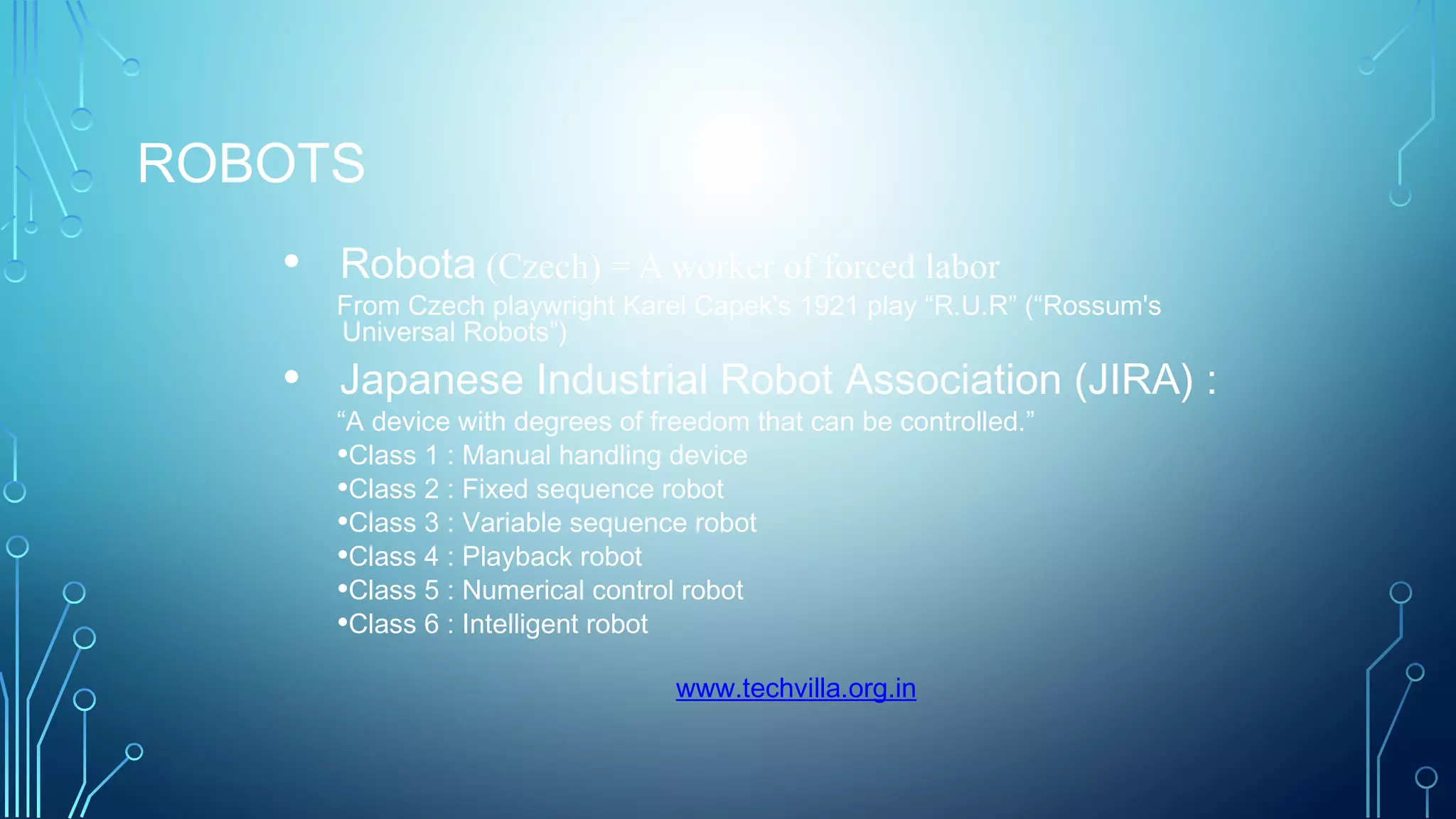 Robotics part-1 | PPT