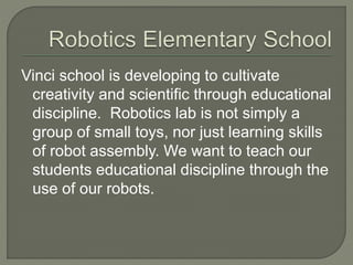 Robotics elementary school | PPT