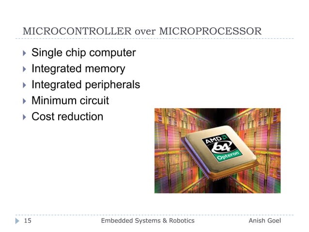 Robotics & Embedded Systems | PPTX