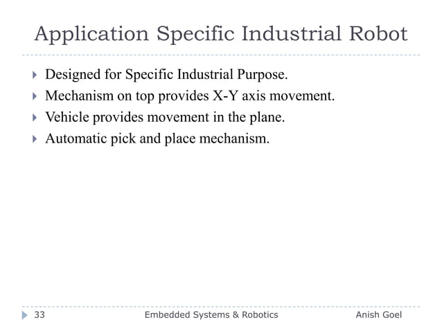 Robotics & Embedded Systems | PPTX