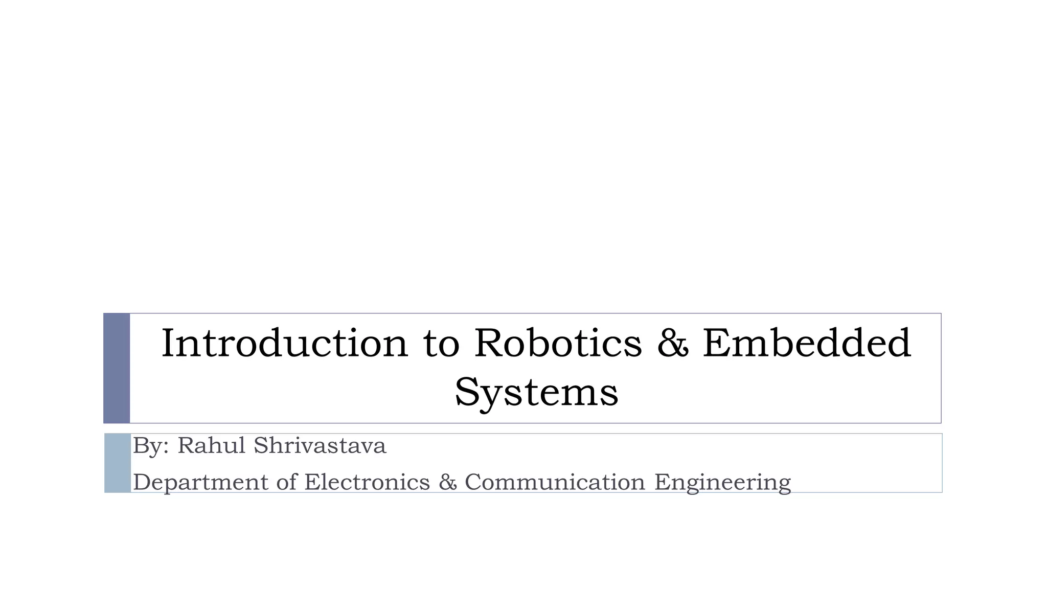 Line Follower Robot | PPTX