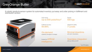 Robotics enabled next gen retail supply chain, grey orange | PPT