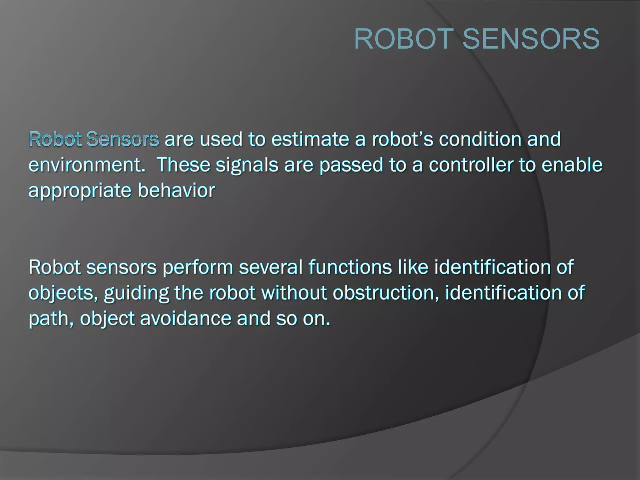 Robotic sensor | PPT