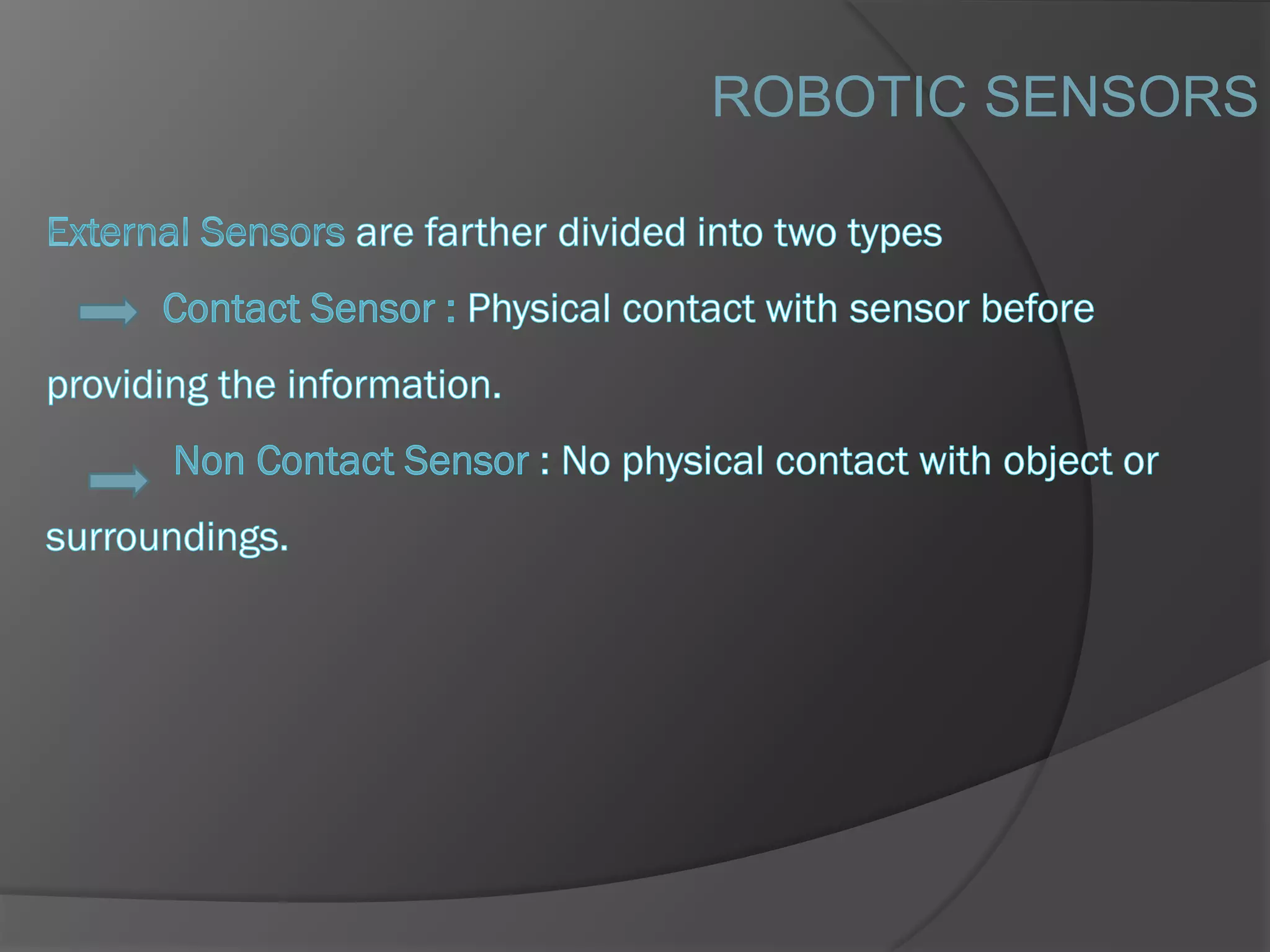 Robotic sensor | PPT | Free Download