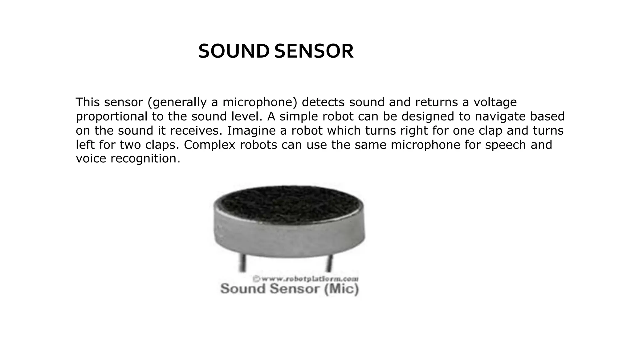 Robotic Sensors details internal and external | PPTX