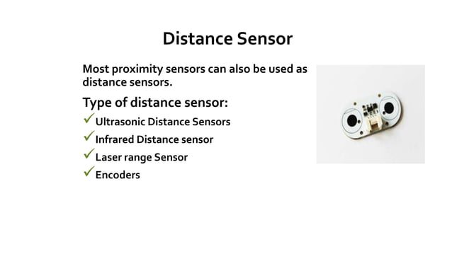 Robotic Sensors details internal and external | PPTX