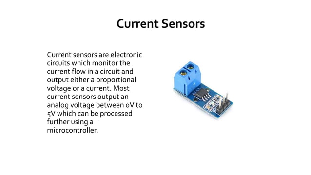 Robotic Sensors details internal and external | PPTX