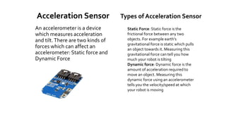 Robotic Sensors details internal and external | PPTX