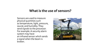 Robotic Sensors details internal and external | PPTX
