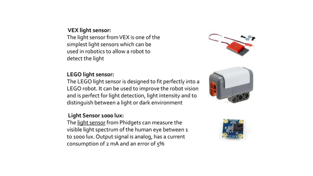Robotic Sensors details internal and external | PPTX