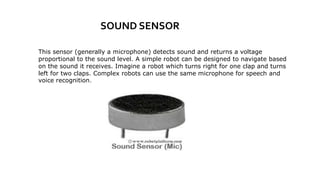 Robotic Sensors details internal and external | PPTX
