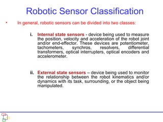 Robotic Sensors types applications and uses in plants | PPT
